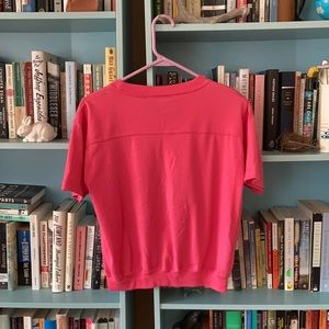 Vintage | Tops | Vintage Cropped Pink Jersey Top | Poshmark